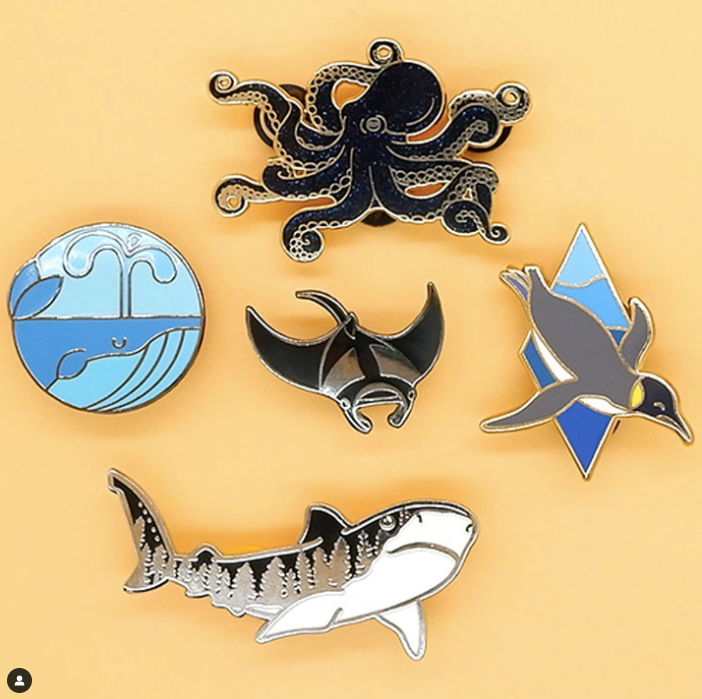 Ocean pin collection – Hatchling Makes