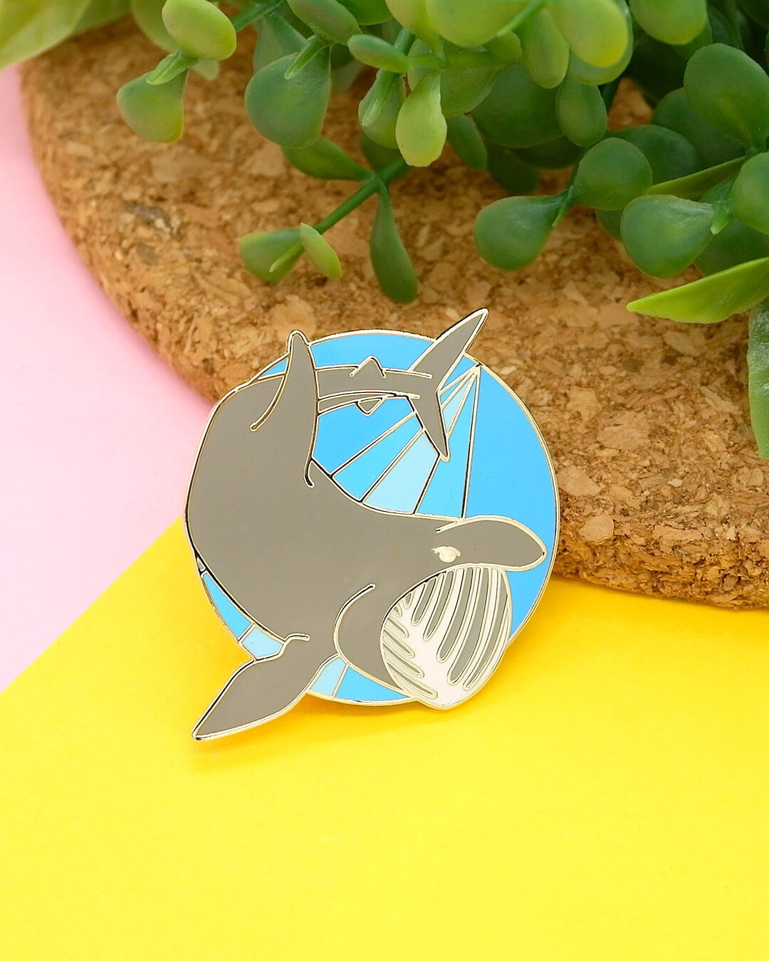 Basking Shark Hard Enamel Pin – Hatchling Makes