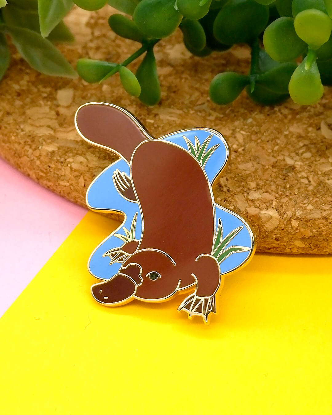Platypus hard enamel pin – Hatchling Makes