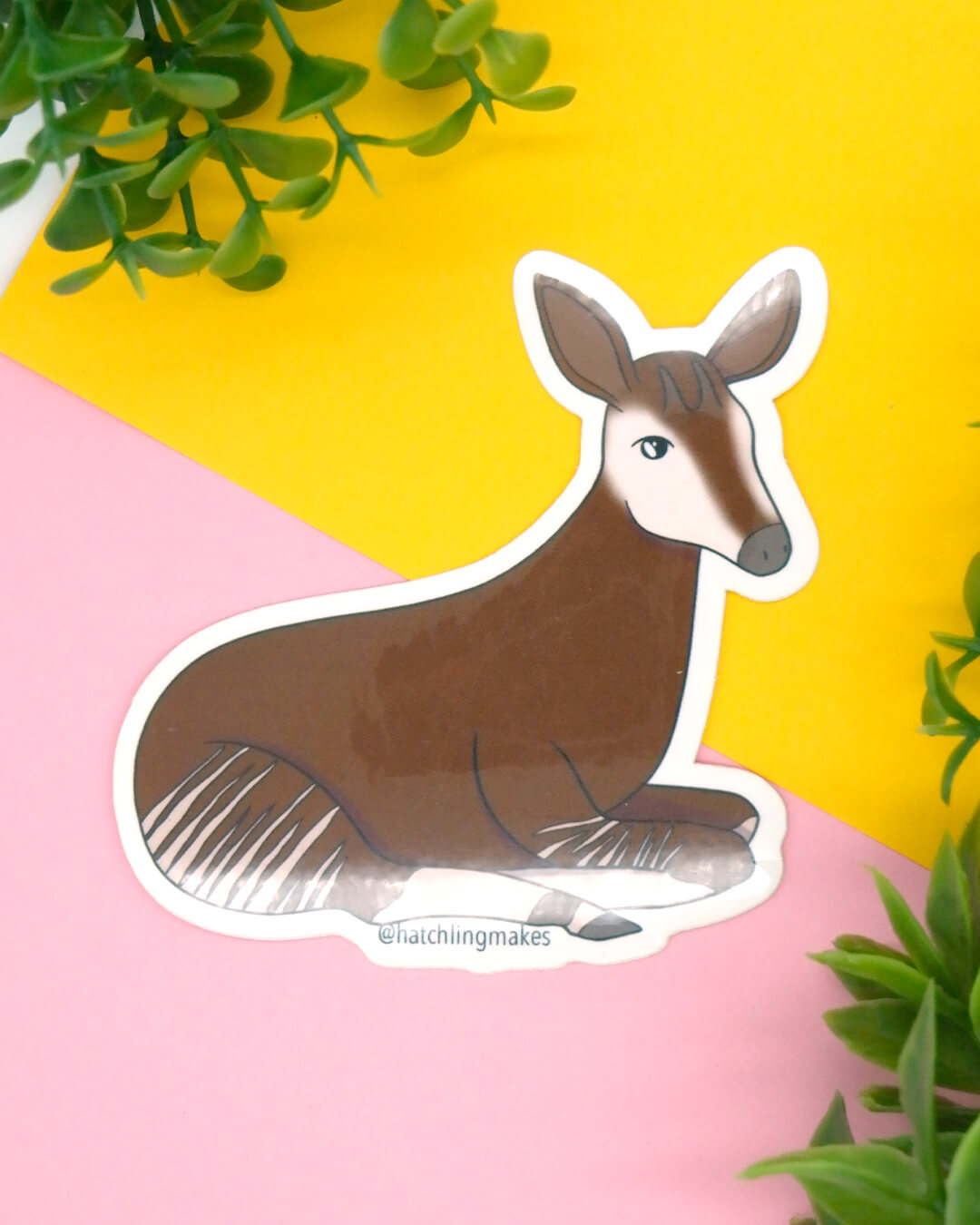 Okapi Vinyl Sticker – Hatchling Makes